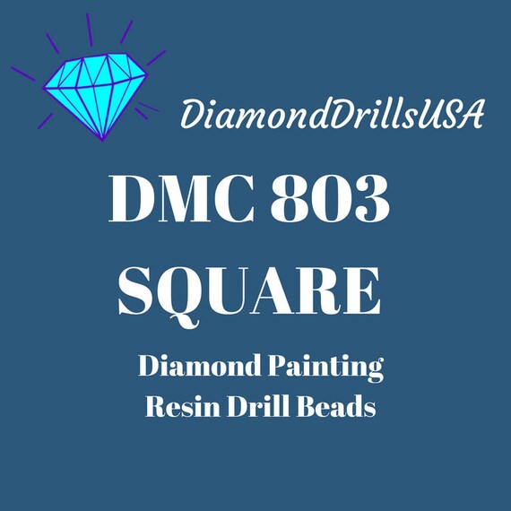 DMC 803 SQUARE 5D Diamond Painting Drills Beads DMC 803 Ultra | Etsy