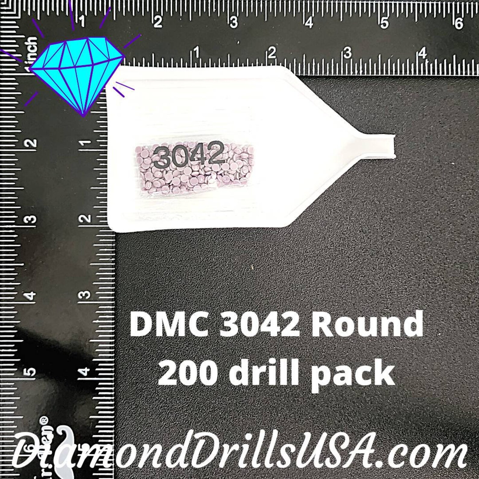 DMC 3042 ROUND 5D Diamond Painting Drills Beads DMC 3042 Light - Etsy