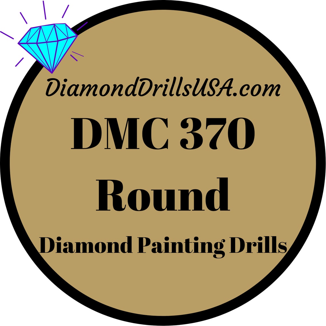 DMC 370 ROUND 5D Diamond Painting Drills Beads DMC 370 Medium - Etsy