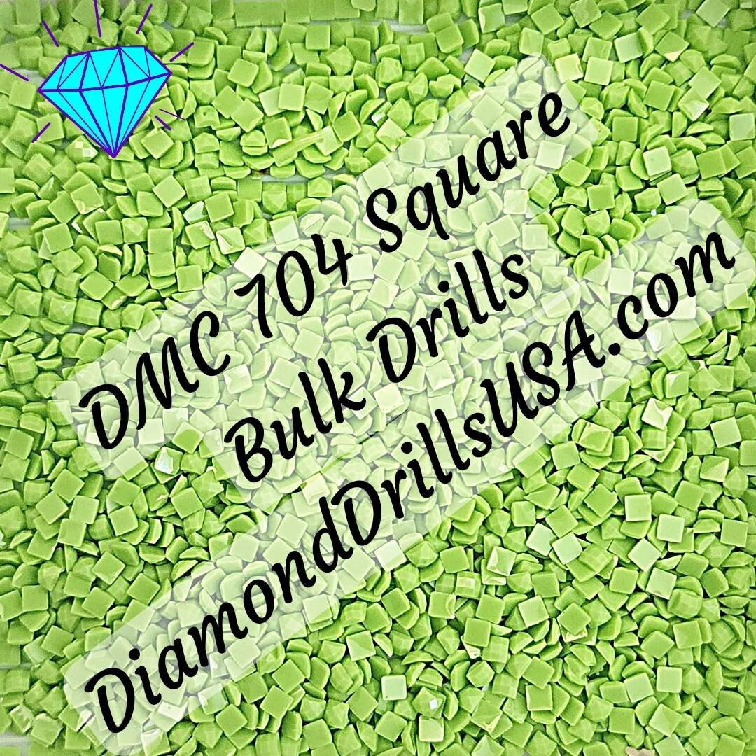 DMC 704 SQUARE 5D Diamond Painting Drills Beads 704 Bright - Etsy