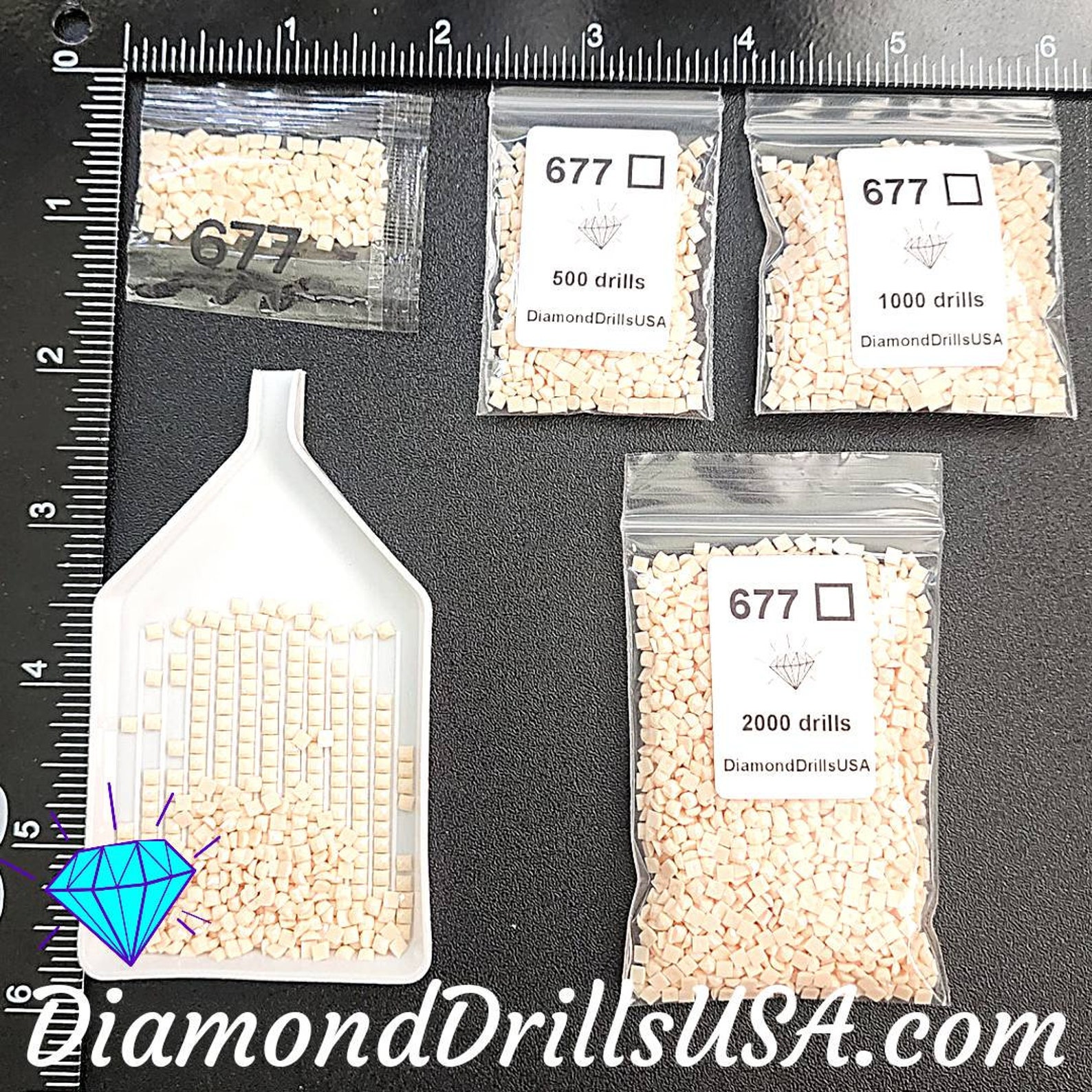 DMC 677 SQUARE 5D Diamond Painting Drills Beads DMC 677 Very - Etsy