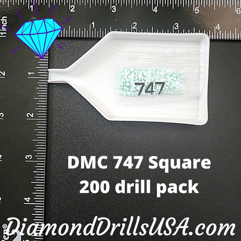 DMC 747 SQUARE 5D Diamond Painting Drills Beads DMC 747 Very - Etsy