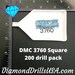 DMC 3760 SQUARE 5D Diamond Painting Drills Beads DMC 3760 Medium ...