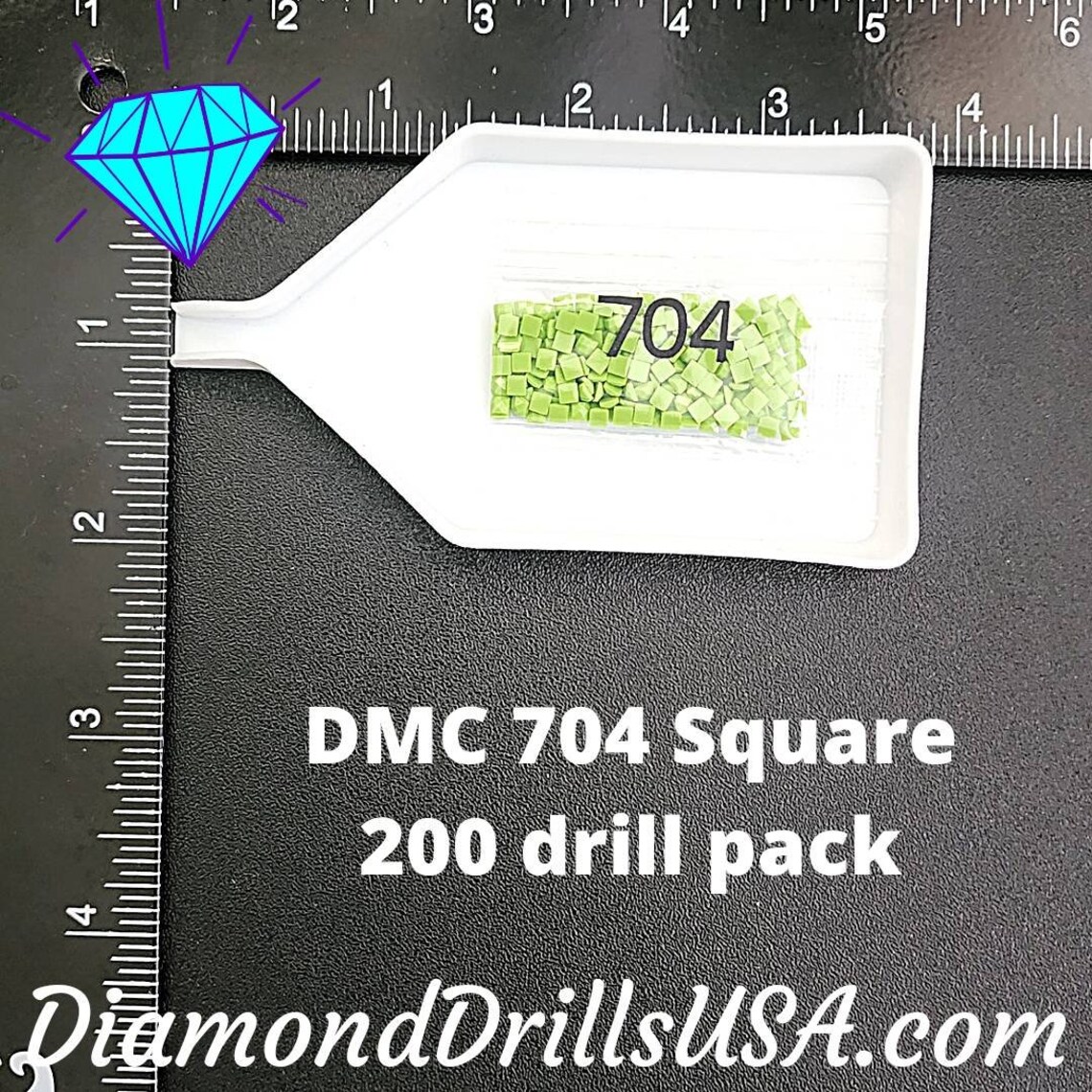 DMC 704 SQUARE 5D Diamond Painting Drills Beads 704 Bright - Etsy