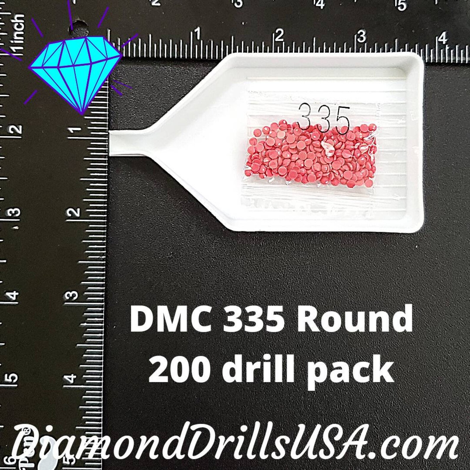 DMC 335 ROUND 5D Diamond Painting Drills Beads DMC 335 Rose - Etsy