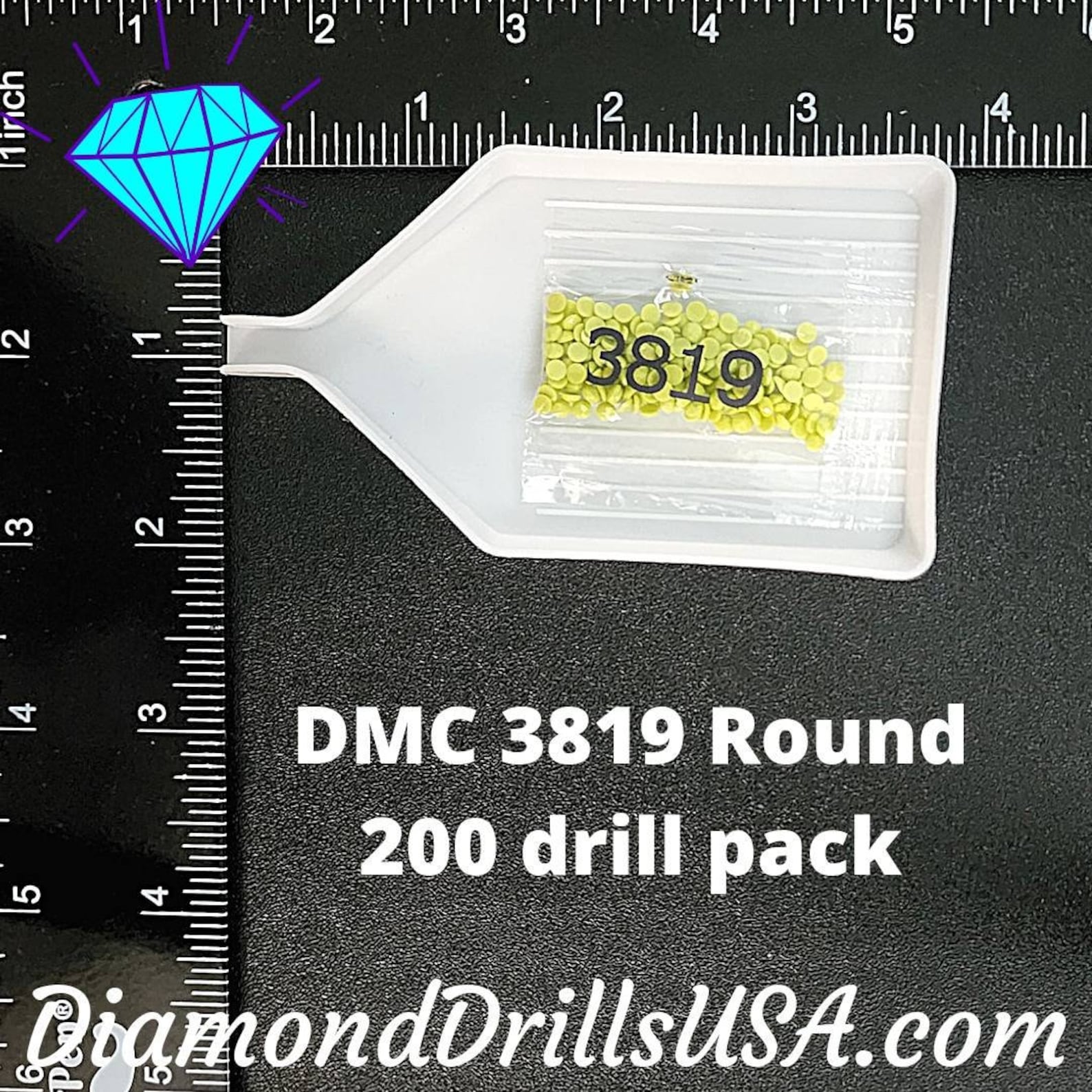 DMC 3819 ROUND 5D Diamond Painting Drills DMC 3819 Light Moss - Etsy
