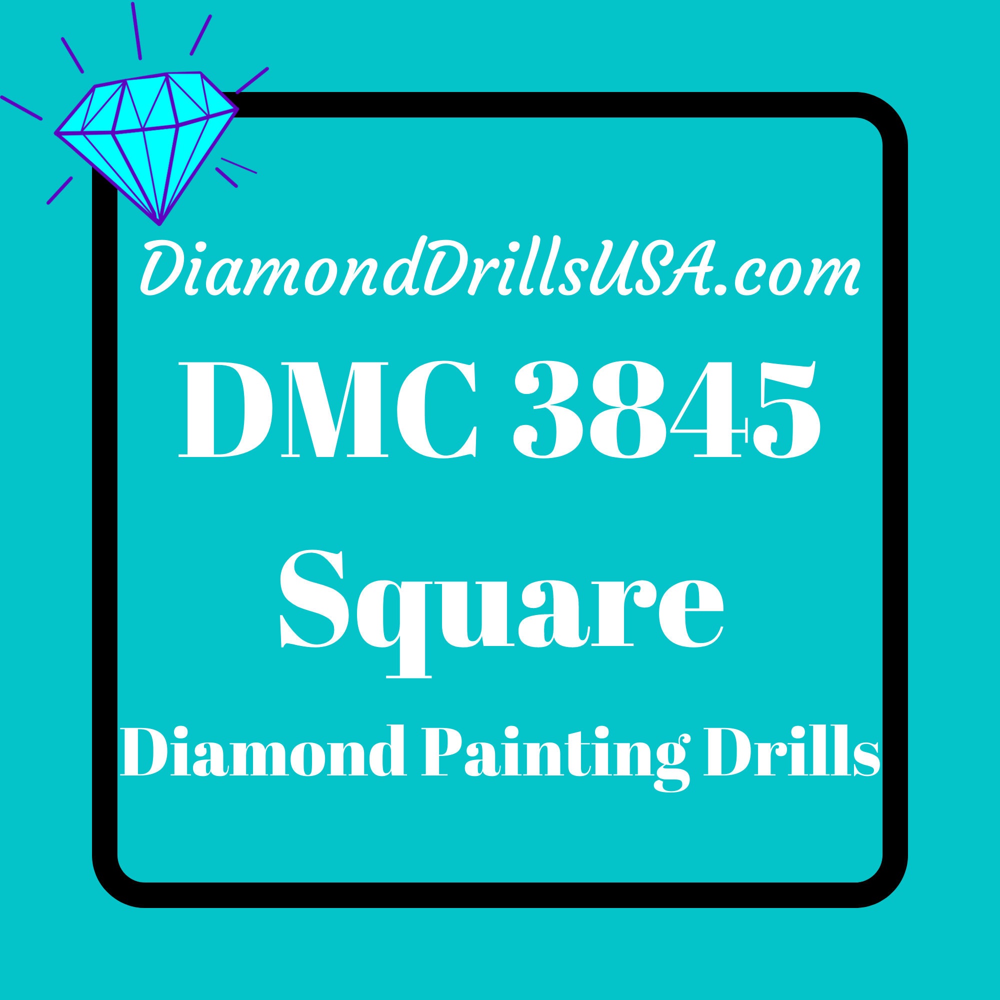 DMC 3845 SQUARE 5D Diamond Painting Drills Beads DMC 3845 - Etsy