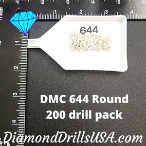 DMC 644 ROUND 5D Diamond Painting Drills Beads DMC 644 Medium - Etsy