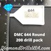 DMC 644 ROUND 5D Diamond Painting Drills Beads DMC 644 Medium - Etsy