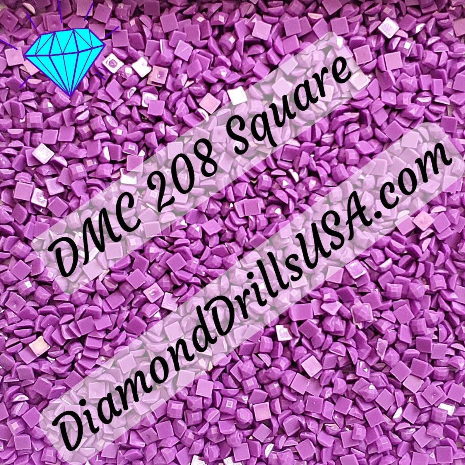 DMC 208 SQUARE 5D Diamond Painting Drills Beads DMC 208 Very - Etsy