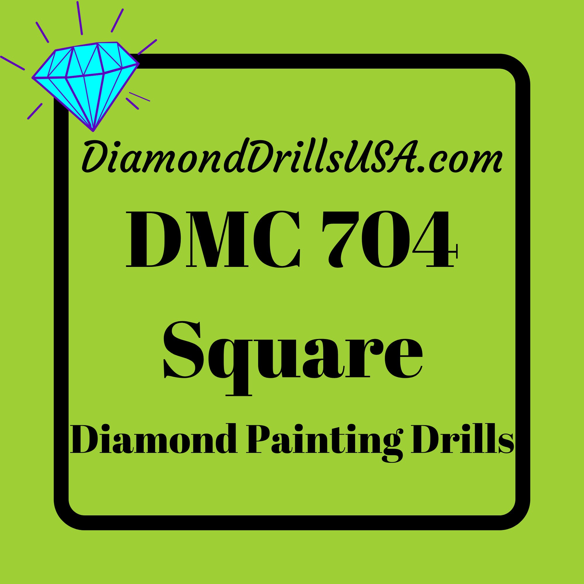 DMC 704 SQUARE 5D Diamond Painting Drills Beads 704 Bright - Etsy
