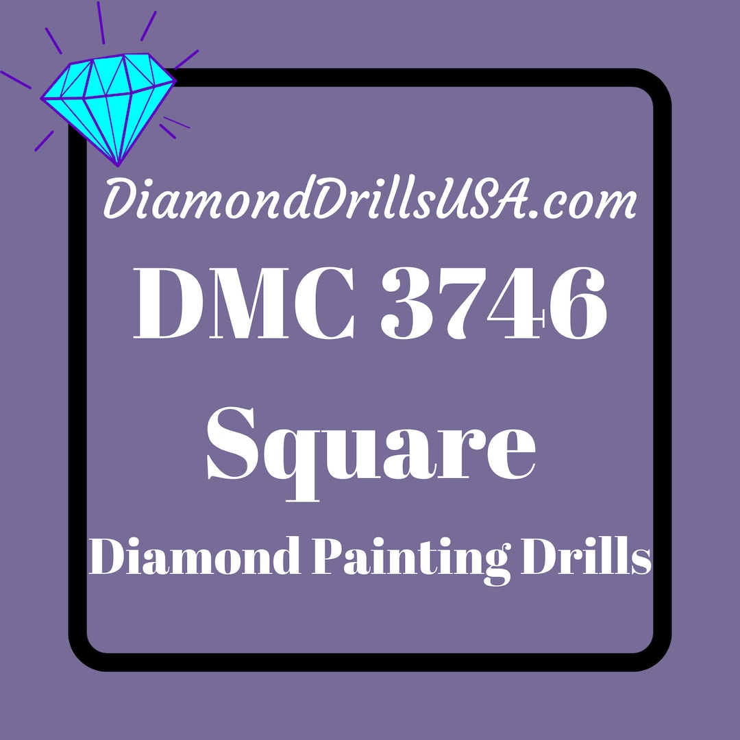 DMC 3746 SQUARE 5D Diamond Painting Drills Beads DMC 3746 Dark - Etsy
