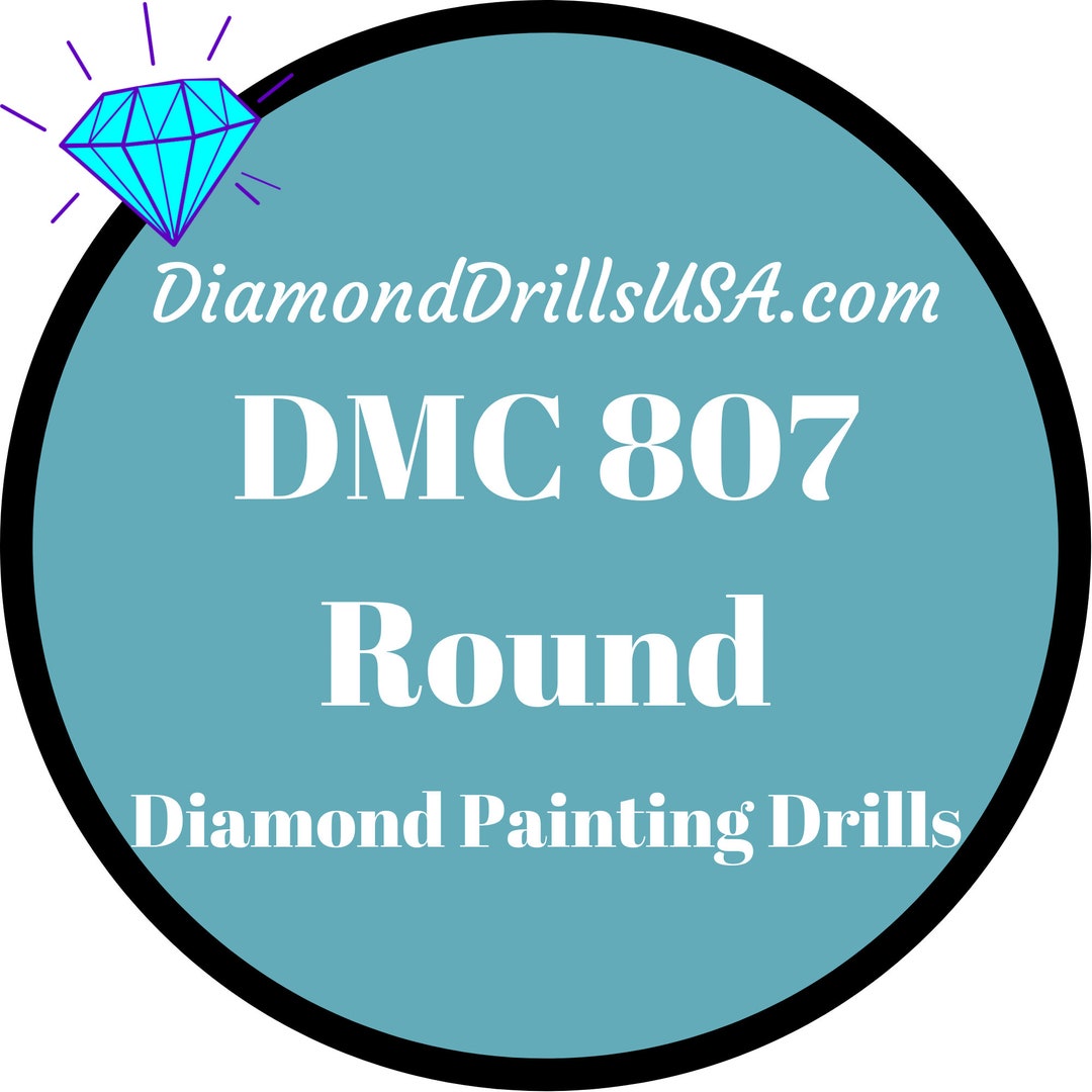 DMC 807 ROUND 5D Diamond Painting Drills Beads DMC 807 Peacock Blue - Etsy
