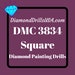 DMC 3834 SQUARE 5D Diamond Painting Drills Beads DMC 3834 Dark Grape ...
