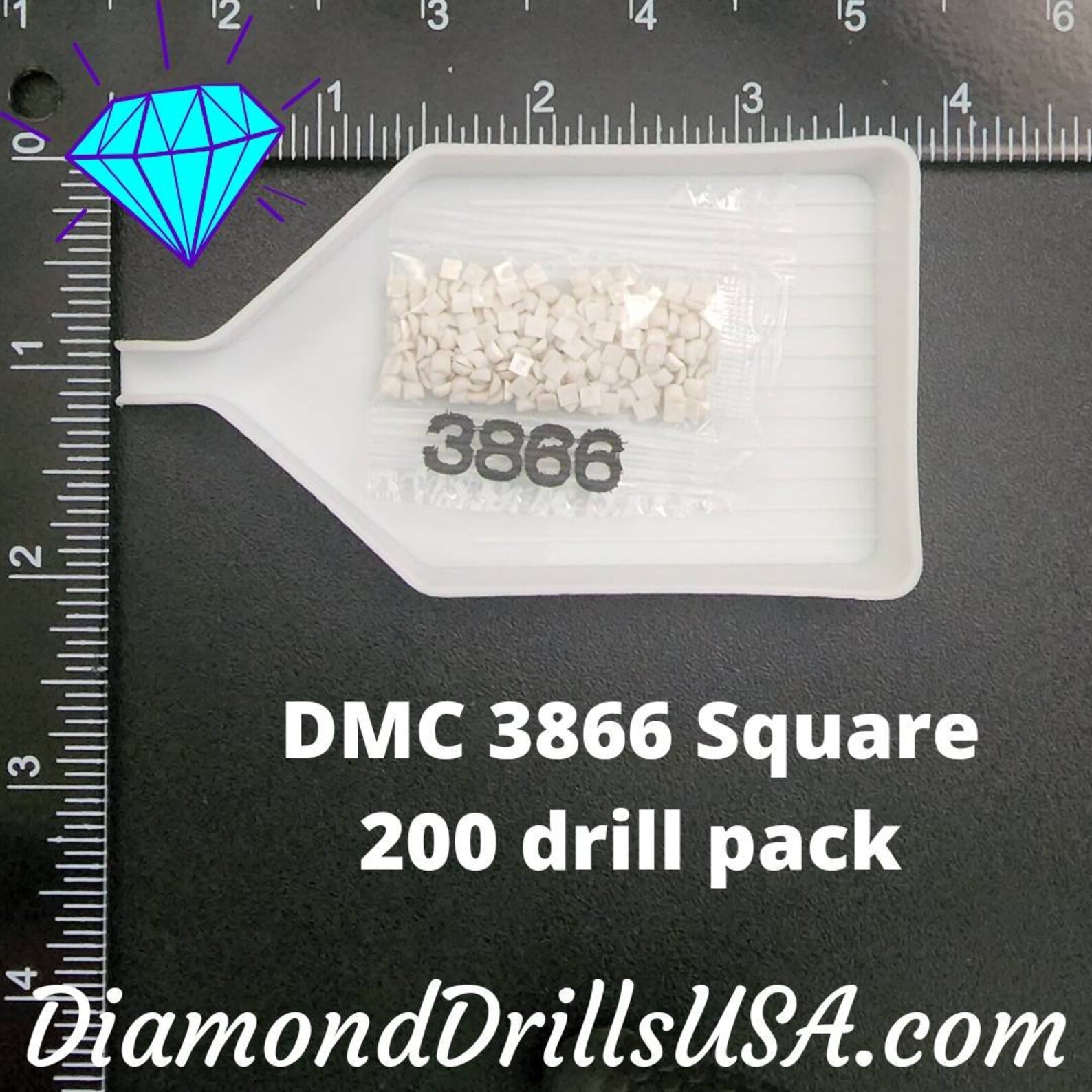 DMC 3866 SQUARE 5D Diamond Painting Drills Beads DMC 3866 - Etsy