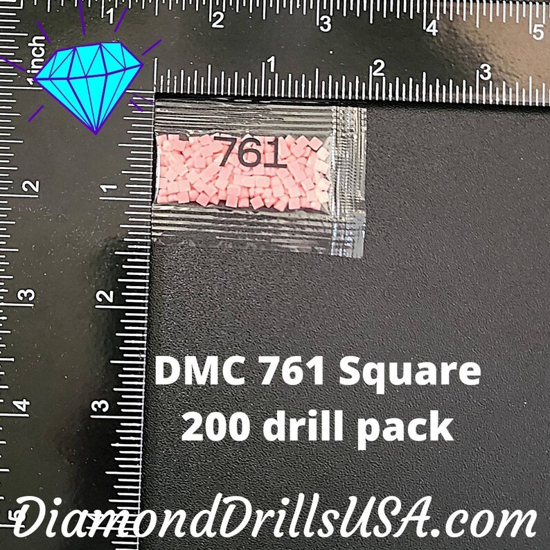 DMC 761 SQUARE 5D Diamond Painting Drills Beads DMC 761 Light - Etsy