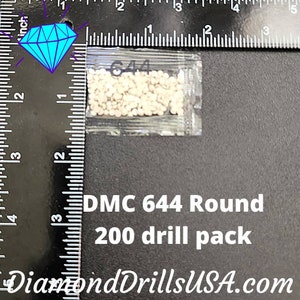 DMC 644 ROUND 5D Diamond Painting Drills Beads DMC 644 Medium - Etsy