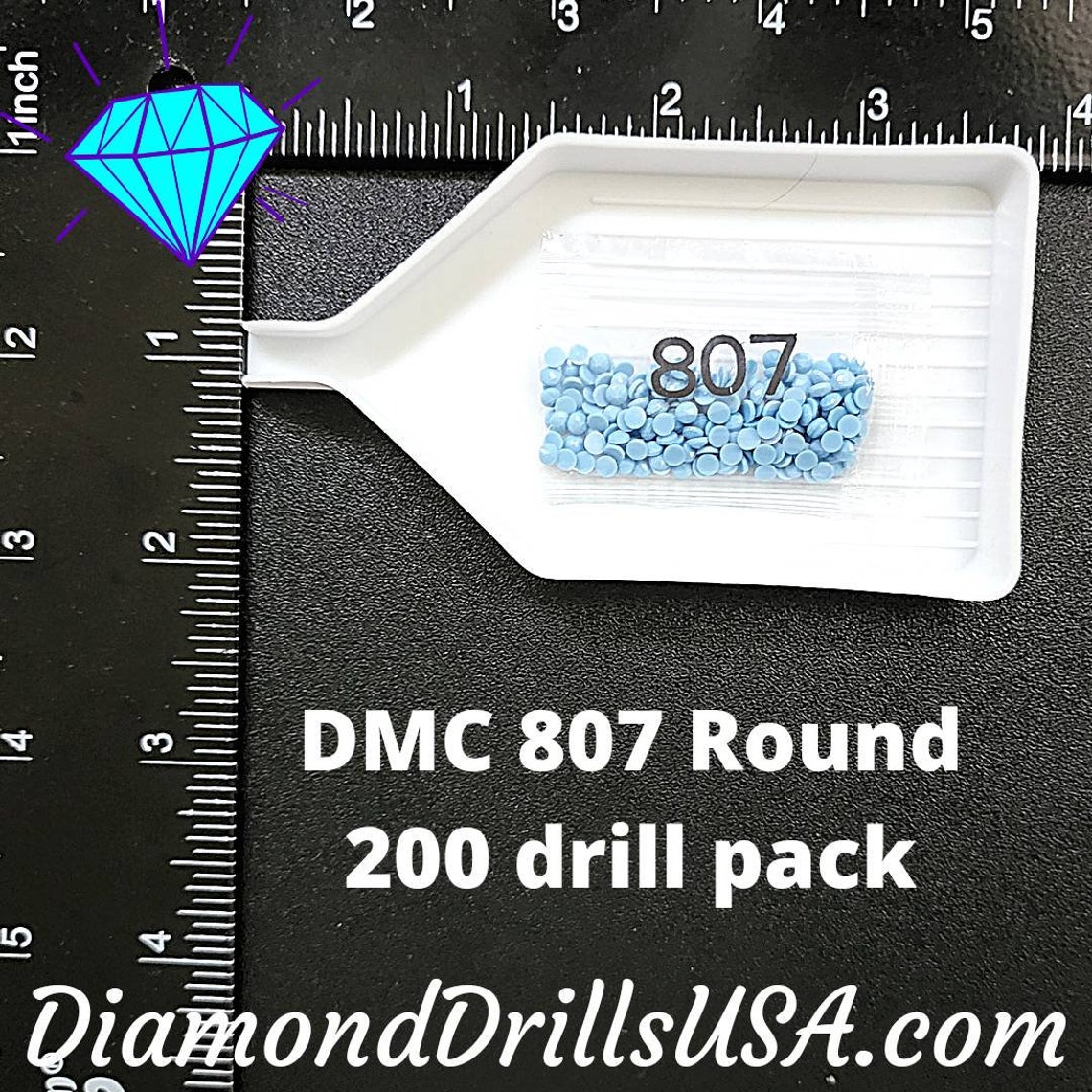 DMC 807 ROUND 5D Diamond Painting Drills Beads DMC 807 Peacock - Etsy