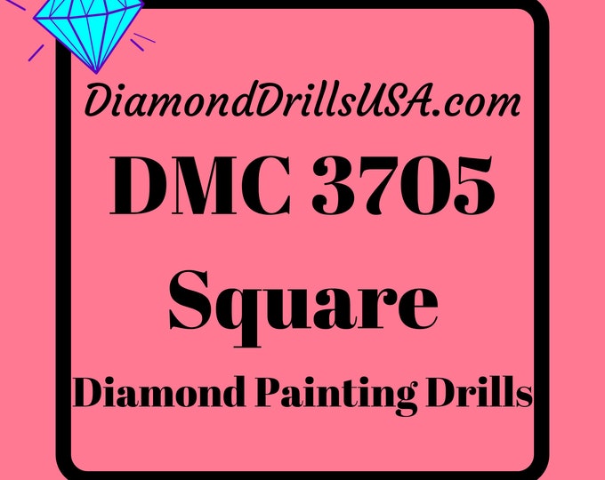 DMC 3705 SQUARE 5D Diamond Painting Drill Beads DMC 3705 Dark Melon ...