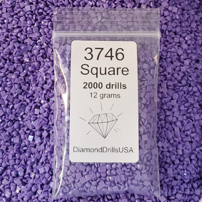 DMC 3746 SQUARE 5D Diamond Painting Drills Beads DMC 3746 Dark - Etsy