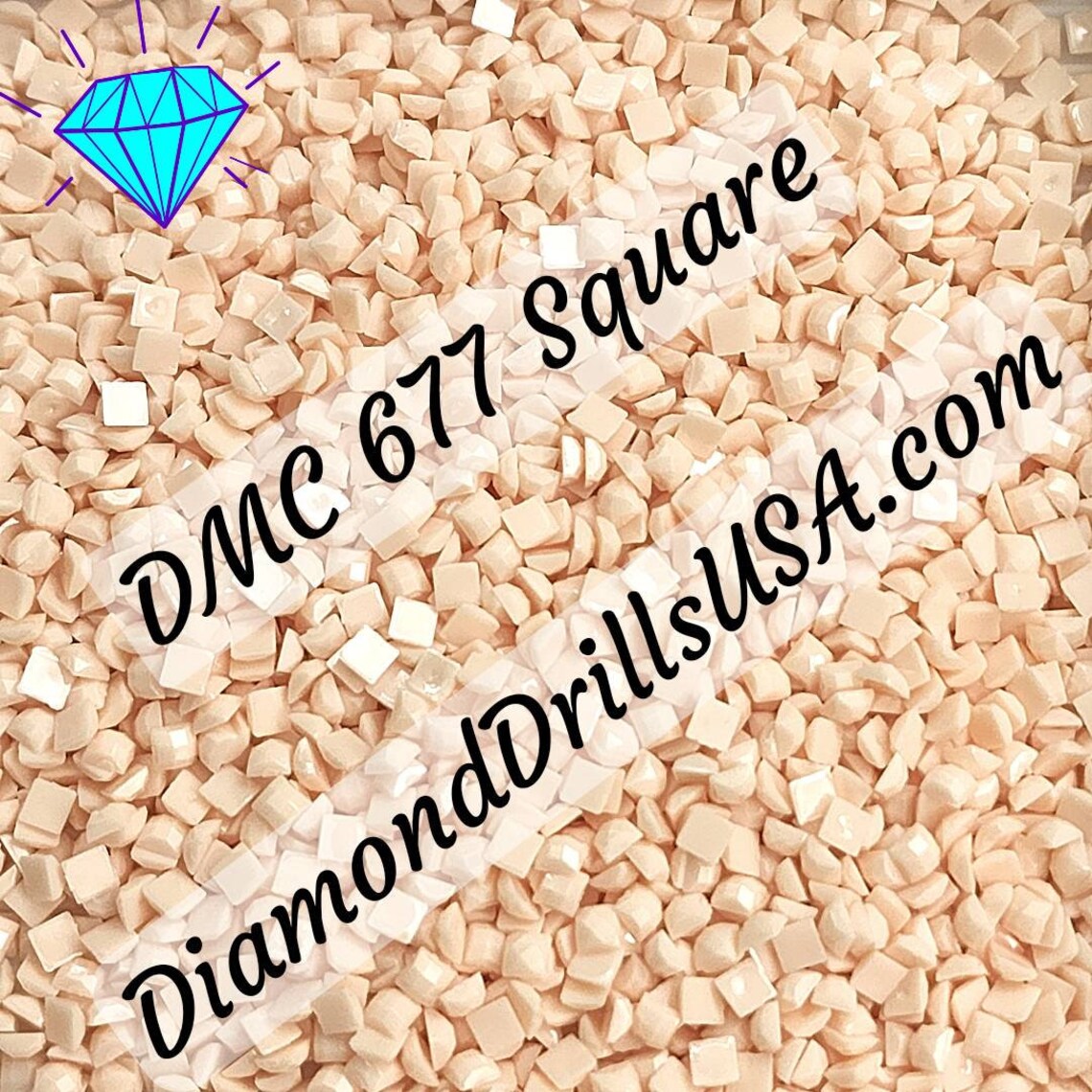 DMC 677 SQUARE 5D Diamond Painting Drills Beads DMC 677 Very - Etsy