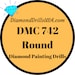 DMC 742 ROUND 5D Diamond Painting Drills Beads DMC 742 Light - Etsy