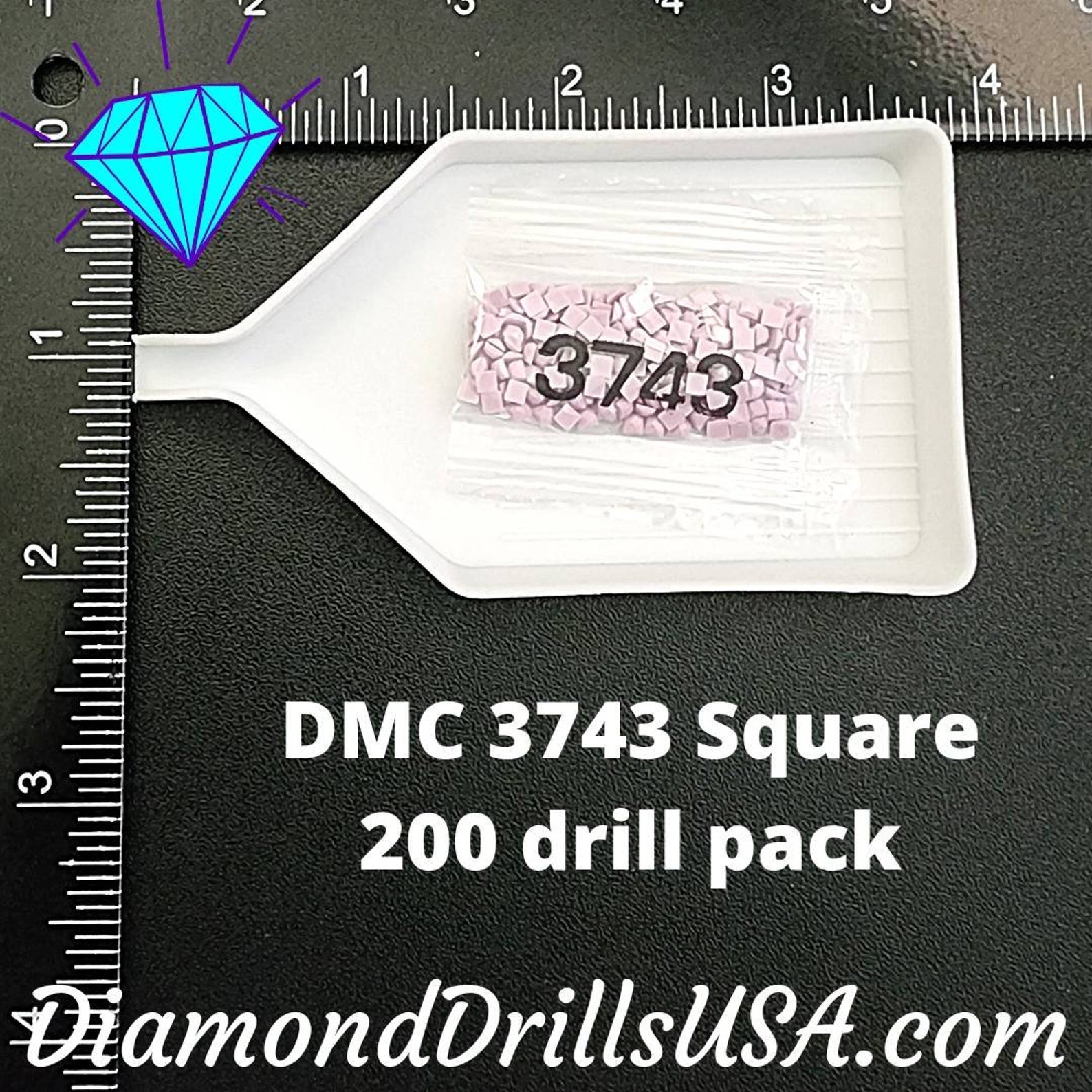 DMC 3743 SQUARE 5D Diamond Painting Drills Beads DMC 3743 Very - Etsy