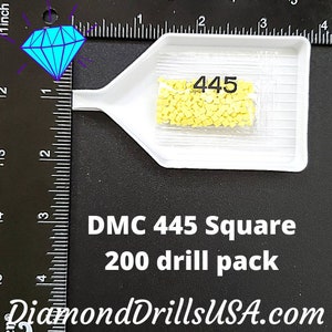 DMC 445 SQUARE 5D Diamond Painting Drills Beads 445 Light Lemon Yellow Loose Bulk - Etsy