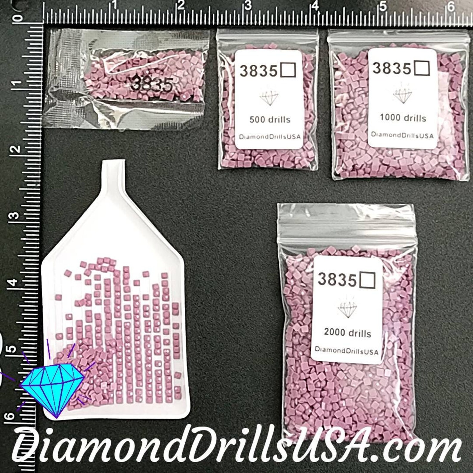 DMC 3835 SQUARE 5D Diamond Painting Drills Beads DMC 3835 - Etsy