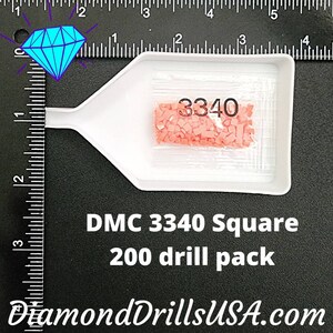 DMC 3340 SQUARE 5D Diamond Painting Drills Beads DMC 3340 - Etsy