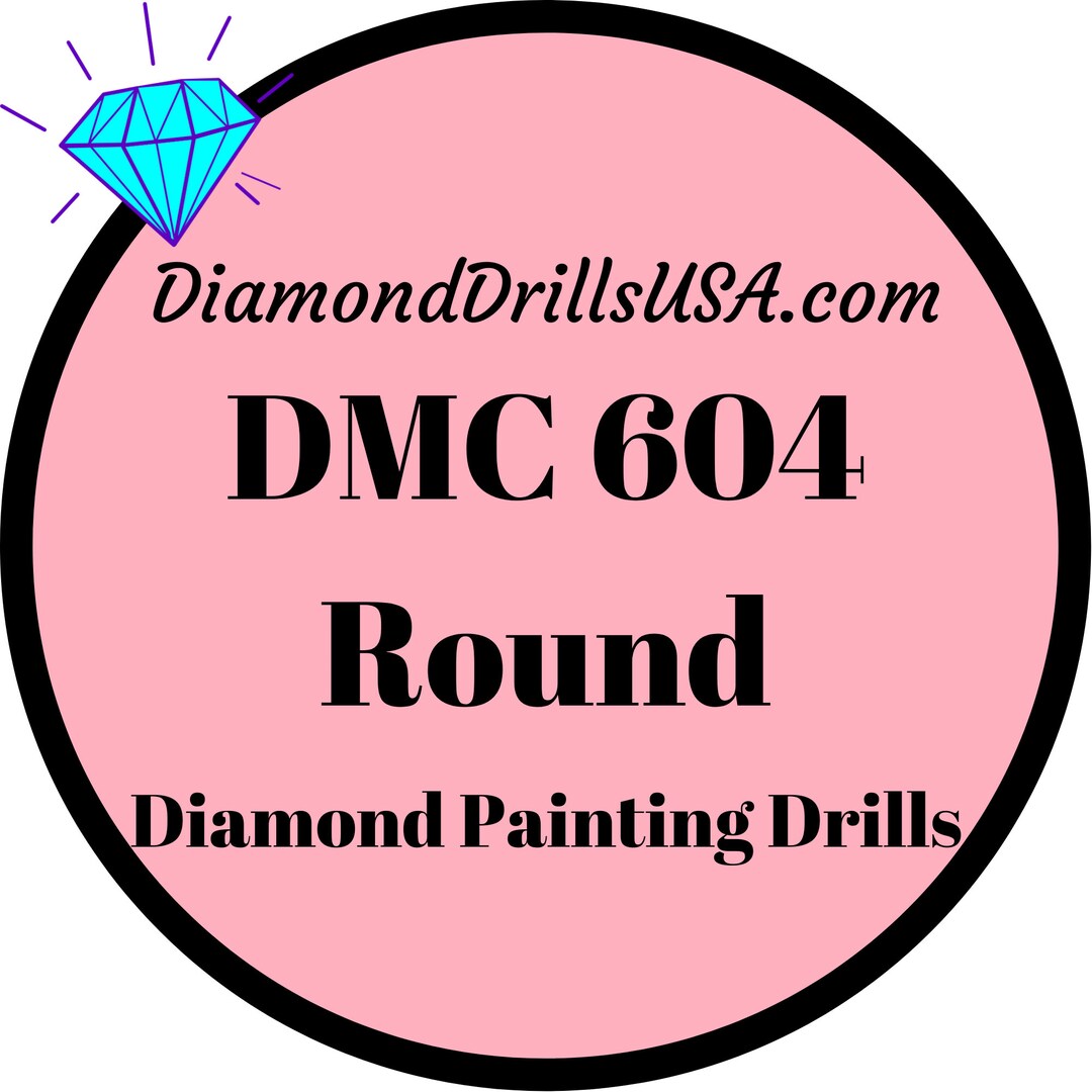 DMC 604 ROUND 5D Diamond Painting Drills Beads DMC 604 Light - Etsy