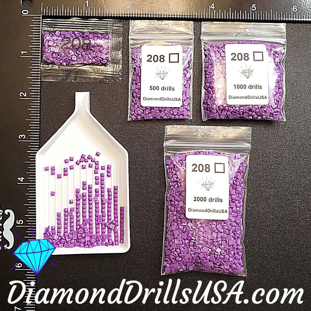 DMC 208 SQUARE 5D Diamond Painting Drills Beads DMC 208 Very - Etsy