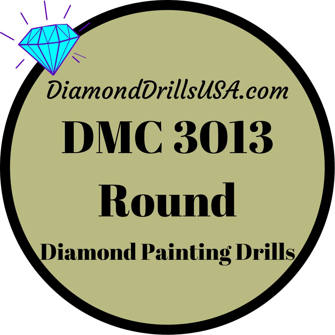 DMC 3013 ROUND 5D Diamond Painting Drills Beads DMC 3013 Light - Etsy