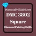 DMC 3802 SQUARE 5D Diamond Painting Drills Beads DMC 3802 Very - Etsy