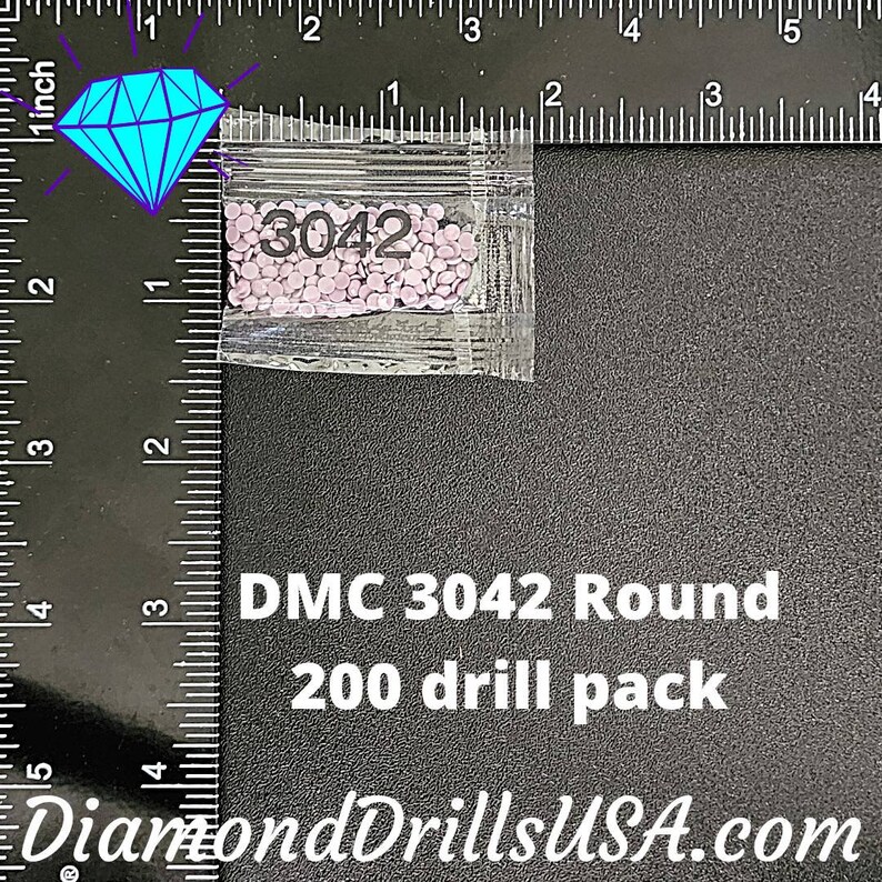 DMC 3042 ROUND 5D Diamond Painting Drills Beads DMC 3042 Light - Etsy