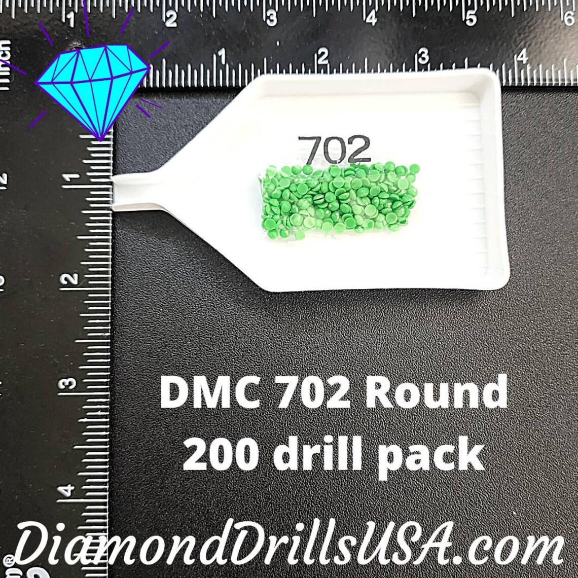 DMC 702 ROUND 5D Diamond Painting Drills Beads DMC 702 Kelly - Etsy