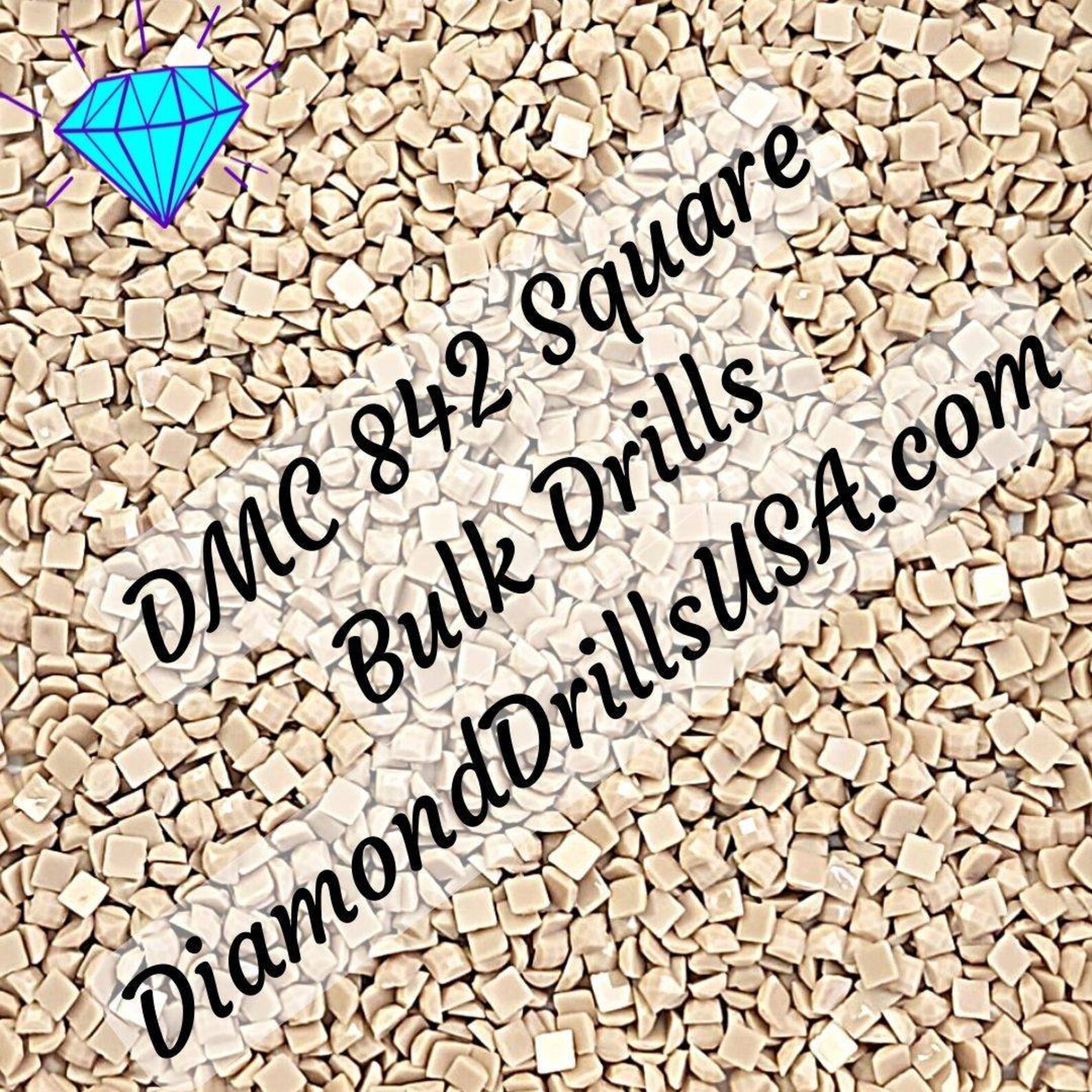 DMC 842 SQUARE 5D Diamond Painting Drills Beads DMC 842 Very - Etsy