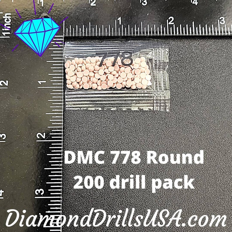 DMC 778 ROUND 5D Diamond Painting Drills Beads DMC 778 Very - Etsy