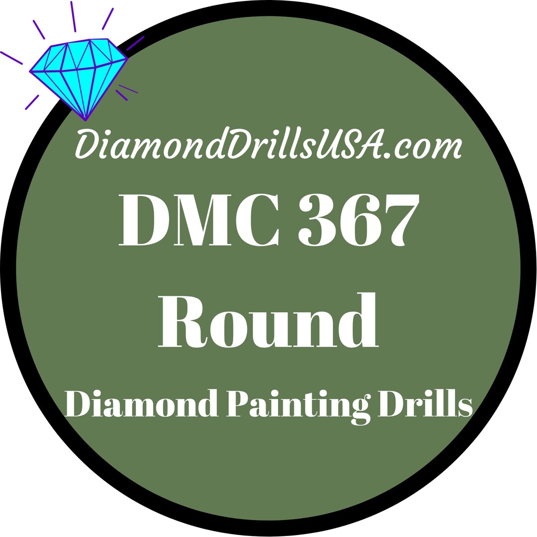 DMC 367 ROUND 5D Diamond Painting Drills Beads DMC 367 Dark - Etsy