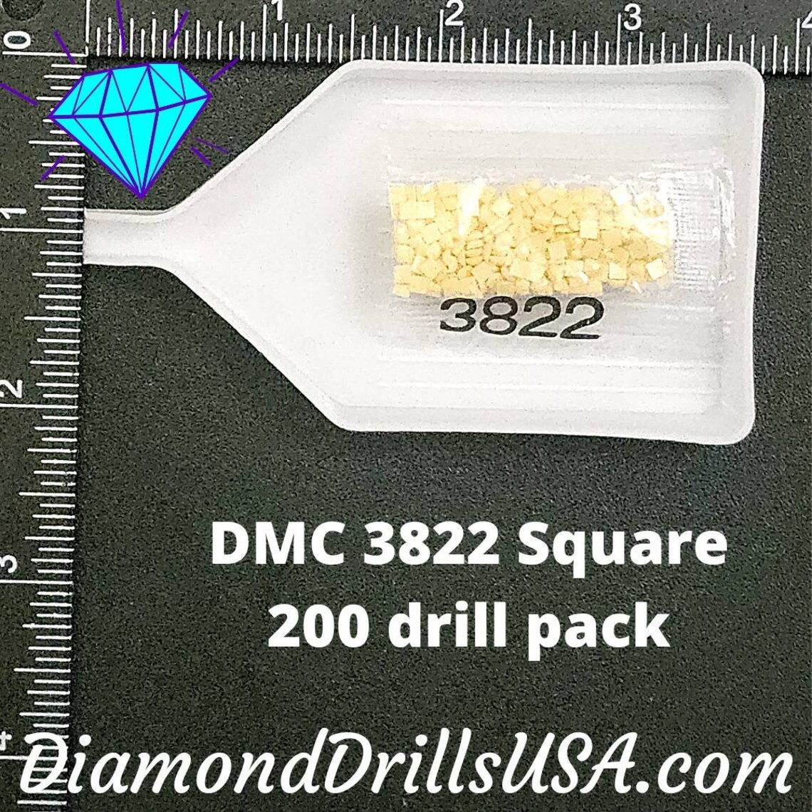 DMC 3822 SQUARE 5D Diamond Painting Drills Beads DMC 3822 - Etsy