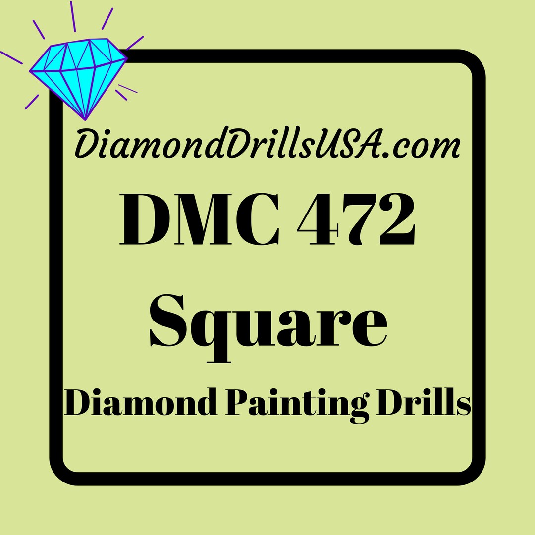 DMC 472 SQUARE 5D Diamond Painting Drills Beads DMC 472 Ultra - Etsy