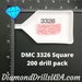 DMC 3326 SQUARE 5D Diamond Painting Drills Beads DMC 3326 Light Rose ...