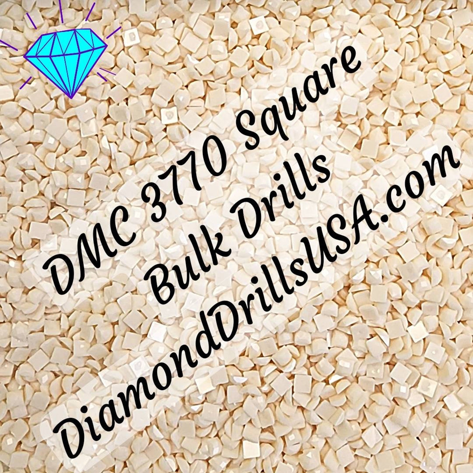 DMC 3770 SQUARE 5D Diamond Painting Drills Beads DMC 3770 Very - Etsy