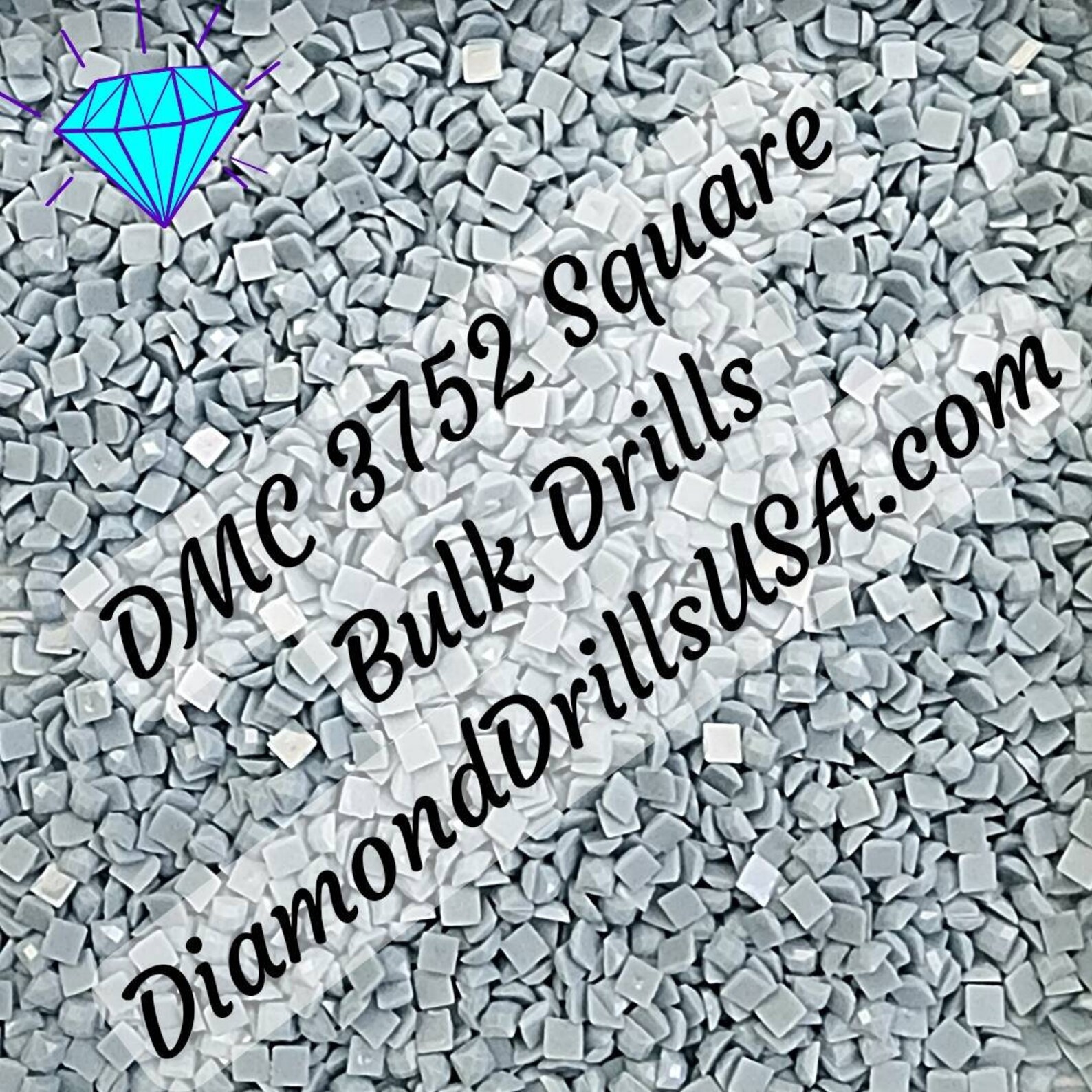 DMC 3752 SQUARE 5D Diamond Painting Drills Beads DMC 3752 Very - Etsy