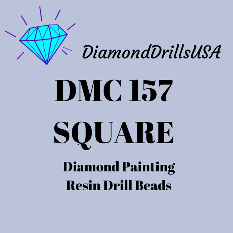 DMC 157 SQUARE 5D Diamond Painting Drills Beads DMC 157 Very | Etsy