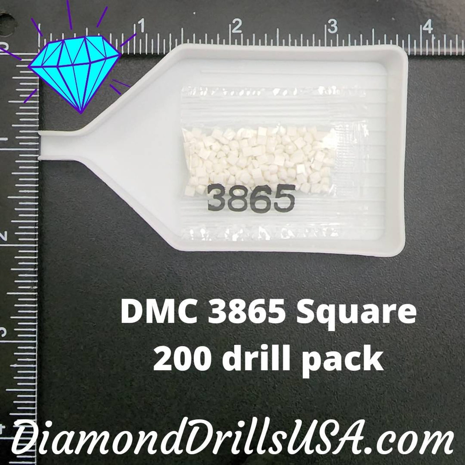 DMC 3865 SQUARE 5D Diamond Painting Drills Beads DMC 3865 - Etsy