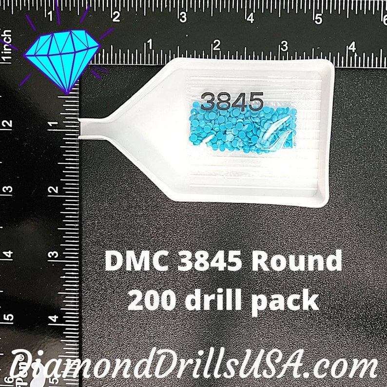 DMC 3845 ROUND 5D Diamond Painting Drills Beads DMC 3845 - Etsy