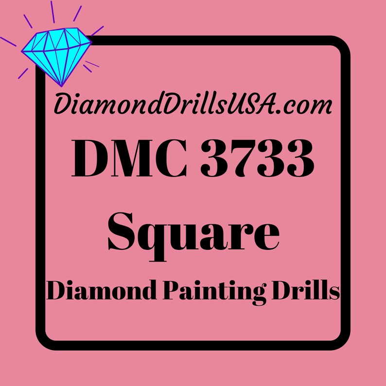 DMC 3733 SQUARE 5D Diamond Painting Drills Beads DMC 3733 - Etsy