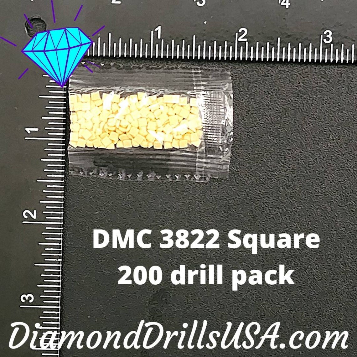DMC 3822 SQUARE 5D Diamond Painting Drills Beads DMC 3822 - Etsy