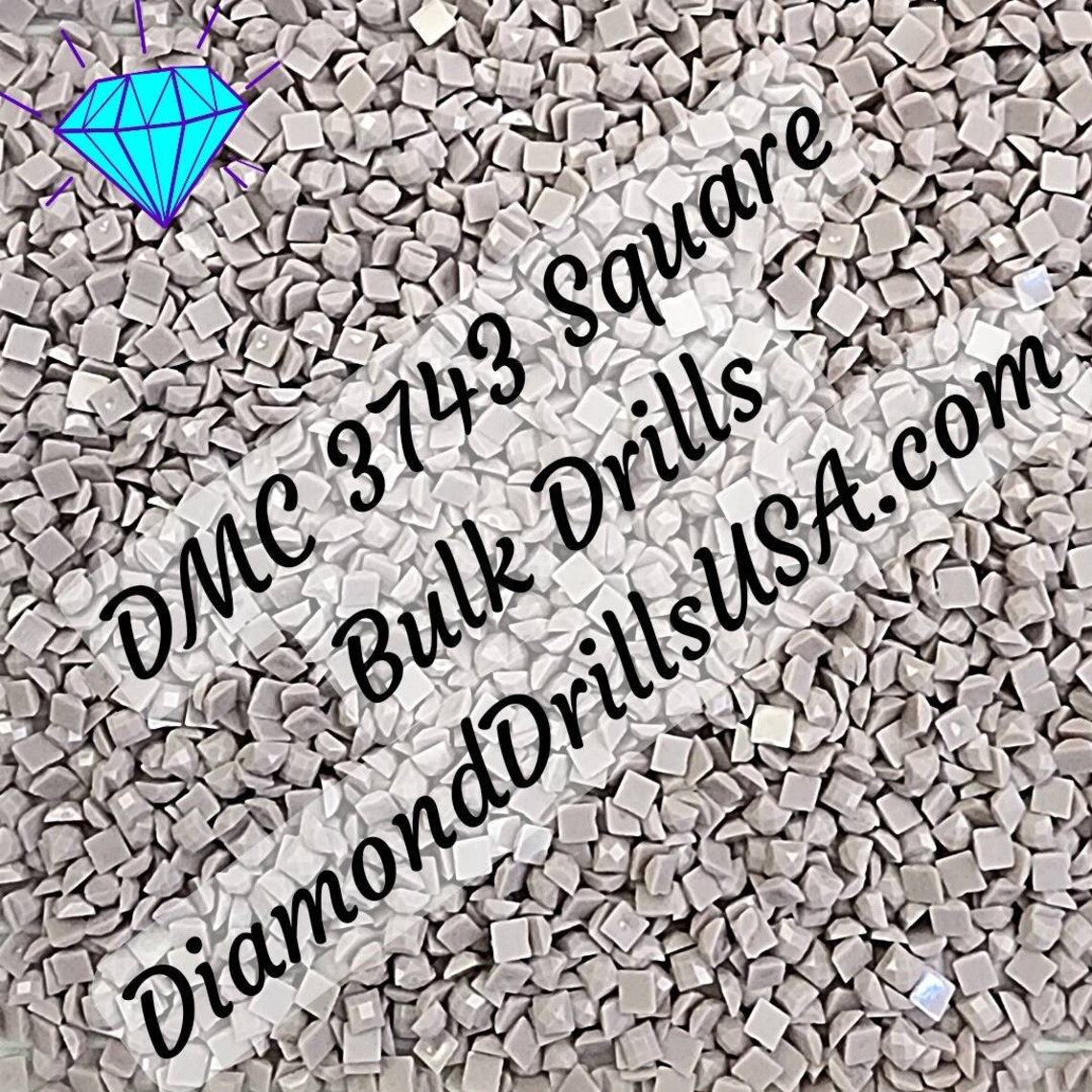 DMC 3743 SQUARE 5D Diamond Painting Drills Beads DMC 3743 Very - Etsy